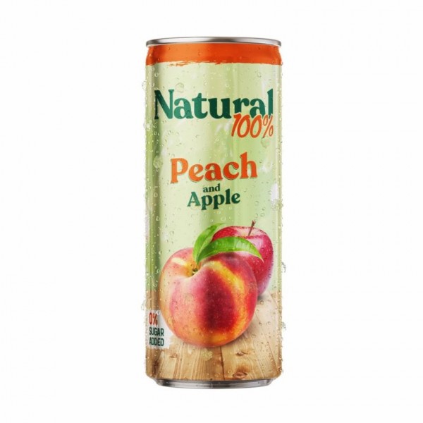 Frutex- NATURAL 100% Peach & Apple 250ml